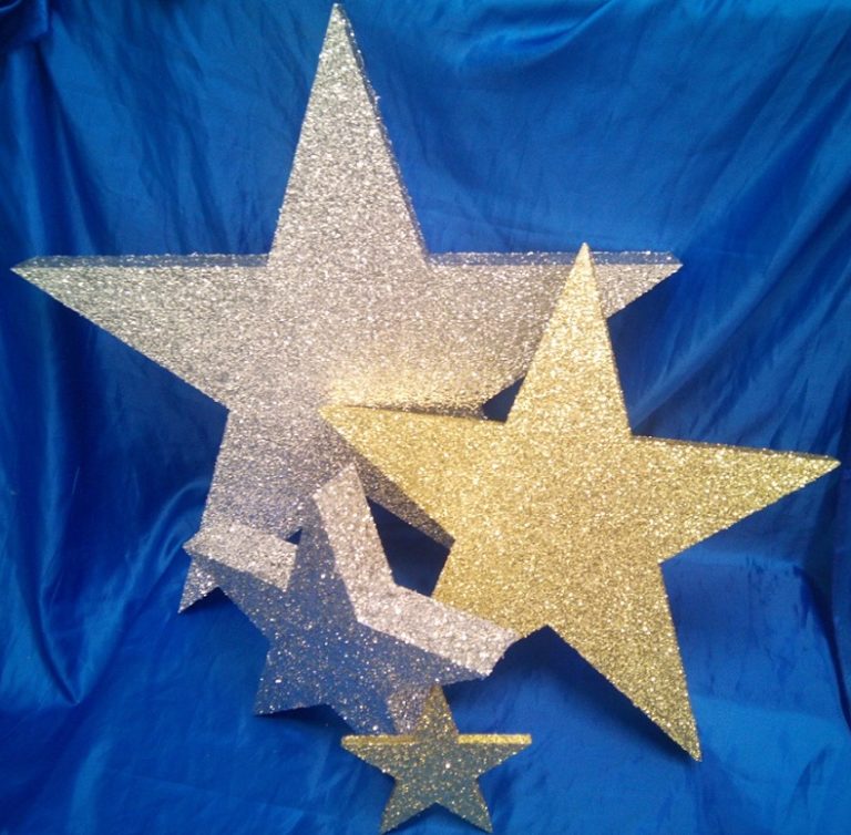 Thin Polystyrene Stars - Polystyrene Letters