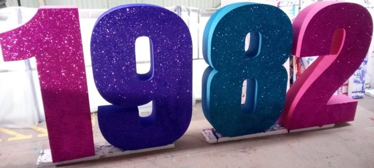 Glitter Polystyrene Letters | Glittered Numbers | Glitter Letters